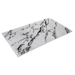 Badematte Vossen "&raquo;Marble&laquo;", grau (light grau), H:16mm, Polyacryl, Badematten, Badematte
