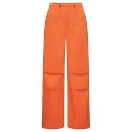 Stoffhose Ragwear "Paragata", Damen, Gr. 26, Normalgr&ouml;&szlig;en, orange, Material: 100% Baumwolle, weit lang, Hosen Stoffhose, Stylische Parachute-Hose mit Kordelz&uuml;gen