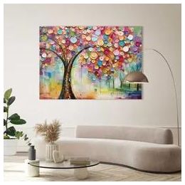 Wandbild Reinders "Life Tree - colourful", bunt (farbe bild(er): bunt), B:140cm H:100cm T:3,1cm, MDF, Bilder