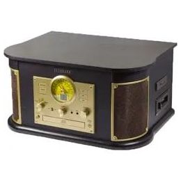 Technaxx Multifunktionsspieler "Nostalgie Bluetooth Plattendigitalisierer All-in-One TX-103", schwarz, B:33,5cm H:23,5cm T:44,5cm, Plattenspieler