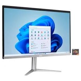 Acer All-in-One PC "Aspire C24-1300", silber (schwarz, silber), Windows 11 Home,64bit, 16 GB RAM 512 GB SSD, Desktop-PCs