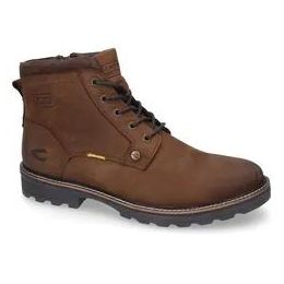 Schn&uuml;rboots Camel Active, Damen, Gr. 44, braun (cafe), Leder, Schuhe Schn&uuml;rboots, Winterboots, Stiefel mit gepolsterter Innensohle
