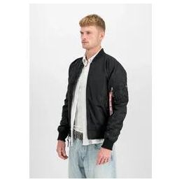 Bomberjacke Alpha Industries "MA-1 TT Light", Herren, Gr. S, schwarz, Obermaterial: 100% Nylon, Futter: 100% Nylon, Jacken Bomberjacke
