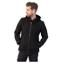 Softshelljacke HERO by John Medoox "JOEY Softshelljacke mit Fleecefutter", Herren, Gr. XL, schwarz, Softshell, 92% Polyester, 8% Elasthan, regular fit, Jacken Softshelljacke, Regular Fit Casual Softshell f&uuml;r Herren