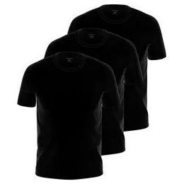 Unterhemd Ammann "3er Pack Shirt 1/2 Arm Day Modern / Micro Modal", Herren, Gr. XXL, N-Gr, schwarz, Single Jersey, Obermaterial: 93% Modal CMD. 7% Elasthan EL., Unterhemden Unterhemd