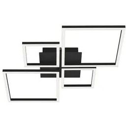 Briloner LEUCHTEN LED Deckenleuchte "3128015 FRAME", schwarz, Leuchten, Deckenlampe, 75x47x7,3cm, Schwarz, 48W, Wohnzimmer, Schlafzimmer, LED Deckenleuchte