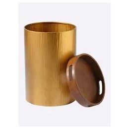 Badaccessoire-Set Heine HOME, gold (goldfarben), Chrom, Badaccessoires-Sets