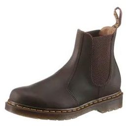 Chelseaboots Dr. Martens "2976 CRAZY HORSE", Herren, Gr. 38, braun (dunkelbraun), Leder, Schuhe Chelseaboots, Boots, Stiefel mit praktischer Anziehlasche
