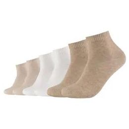 Kurzsocken s.Oliver "6er Pack", Herren, Gr. 43-46, beige (nature melange), 76% Baumwolle, 23% Polyamid, 1% Elasthan, uni, Socken