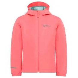 Outdoorjacke Jack Wolfskin "MOONRISE 3IN1 JKT W", Kinder, Gr. 176, orange (sunset coral), Obermaterial: 100% Polyester, Jacken Outdoorjacke, atmungsaktiv, winddicht, aus Polyester