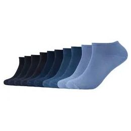Sneakersocken s.Oliver "10er Pack", Herren, Gr. 43-46, blau (navy), 68% Baumwolle, 29% Polyester, 3% Elasthan, uni, Socken Sneakersocken, Unisex Sneakersocken aus nat&uuml;rlicher Baumwolle