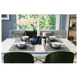 Platzset ADAM "Uni Collection Light" Gr. 1, grau (dunkelgrau), B:40cm L:50cm, Obermaterial: 100% Baumwolle, Platzsets, GOTS zertifiziert, Made in Germany