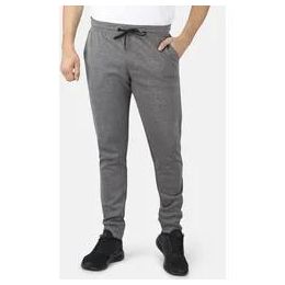 Sporthose HERO by John Medoox "JAMES Jogginghose Sportspant", Herren, Gr. XXL, schwarz (anthra melange), Sweatware, 55% Polyester, 45% Baumwolle, gerade, unten schmal lang, Hosen Sporthose, Casual Sweat f&uuml;r Herren