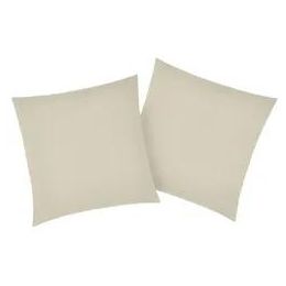 Kissenbez&uuml;ge OTTO HOME "Luisa", beige, B:80cm L:80cm, Renforc&eacute;, Renforc&eacute;, Kissenbez&uuml;ge, aus 100% Baumwolle, mit Rei&szlig;verschluss, atmungsaktiv, uni