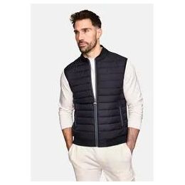 Steppweste NEW CANADIAN, Herren, Gr. 5XL, blau (dunkelblau), 60% Viskose, 35% Polyester, 5% Elasthan, kurz, hoch geschlossener Ausschnitt, Westen Steppweste, mit elastischem Bund am Saum und Armabschluss