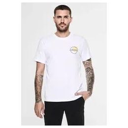T-Shirt Street One MEN, Herren, Gr. XXL (46), wei&szlig;, Web, 100% Baumwolle, bedruckt, gerade h&uuml;ftlang, Rundhals, B&uuml;ndchen, Shirts T-Shirt, aus reiner Baumwolle