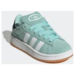 Sneaker Adidas ORIGINALS "CAMPUS 00S", M&auml;dchen, Gr. 30, gr&uuml;n (semi flash aqua, cloud wei&szlig;, gum 2), Leder, Synthetik, Schuhe Sneaker, f&uuml;r Kinder