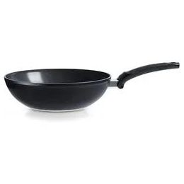 Wok Fissler "Ceratal Orbit Black", schwarz, H:10cm L:18cm &Oslash;:28cm, Pfannen, Wok, ges&uuml;nderes Kochen mit Antihaft-Effekt, hergestellt ohne PFAS/PTFE