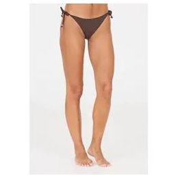 ENDURANCE ATHLECIA Bikini-Hose ATHLECIA "Sherrill", Damen, Gr. 42, EURO-Gr&ouml;&szlig;en, braun (rostbraun), 85% Polyamid, 15% Elasthan, unifarben, Badehosen Bikini-Hose, mit stilvollem seitlichem Bindeverschluss