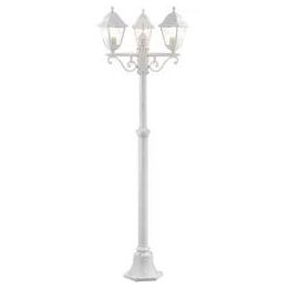 Au&szlig;en-Stehlampe Brilliant "Nissie", wei&szlig;, H:200cm &Oslash;:58cm, Leuchten, Au&szlig;enstandleuchte 3flg
