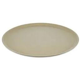 Speiseteller Koziol "CONNECT PLATE &Oslash; 25,5 cm, aus biozirkul&auml;rem Material", beige (sand), H:1cm &Oslash;:25,5cm, Holz, Kunststoff, Speiseteller, Speiseteller, Teller Set, Sp&uuml;lmaschinengeeignet und melaminfrei, Made in Germany