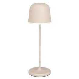 Eglo Tischleuchte "MANNERA", beige (sandfarben), 1, &Oslash; 11cm H: 34cm, 1 Stk., Leuchten, Nachttischlampe Touch dimmbar, kabellos, Tischleuchte, USB-Port, IP54, Tischleuchte