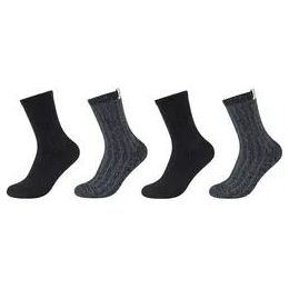 Socken s.Oliver "4er Pack", Damen, Gr. 39-42, schwarz, 98% Polyester, 2% Elasthan, uni, Socken Socken