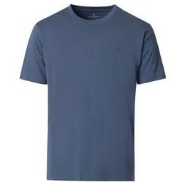 T-Shirt Casamoda "Casamoda T-Shirt uni", Damen, Gr. 7XL, blau (aquadunkelblau), 100% Baumwolle, Shirts T-Shirt