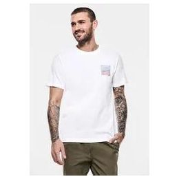 T-Shirt Street One MEN, Herren, Gr. 3XL, wei&szlig;, Web, 100% Baumwolle, unifarben, gerade h&uuml;ftlang, Rundhals, B&uuml;ndchen, Shirts T-Shirt, aus reiner Baumwolle