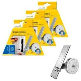 Einlass-Gurtwickler Schellenberg "f&uuml;r das Rollladensystem Maxi, Lochabstand 16 cm, Unterputz-Montage", silber (silberfarben), B:50cm, Gurtwickler, f&uuml;r Rollladengurte mit 23 mm Breite