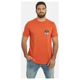 Rundhalsshirt Jan Vanderstorm "T-Shirt GARMANN", Herren, Gr. L, orange, Obermaterial: 100% Baumwolle CO., Shirts Rundhalsshirt