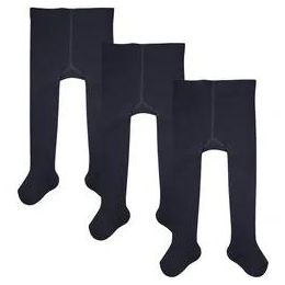 Strumpfhose Camano "Strumpfhose 3er Pack", Jungen, Gr. 62/68, blau (navy), 75% Baumwolle, 22% Polyamid, 3% Elasthan, Strumpfhosen Strumpfhose
