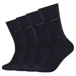 Socken Camano "4er Pack", Damen, Gr. 43-46, blau (navy), 80% Baumwolle, 17% Polyamid, 3% Elasthan, uni, Socken Socken