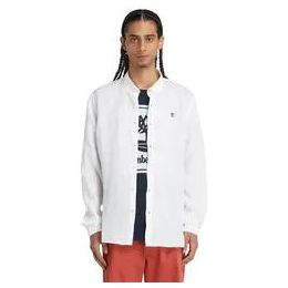 Langarmhemd Timberland, Herren, Gr. XL, N-Gr, wei&szlig;, Obermaterial: 100% Leinen, Hemden