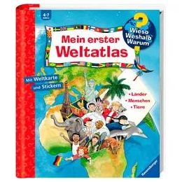 Kinderbuch Ravensburger "Wieso? Weshalb? Warum?, Mein erster Weltatlas", bunt, B:24,5cm H:27,8cm, B&uuml;cher