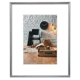 Hama Bilderrahmen "Bilderrahmen, Kunststoffrahmen "Sevilla" bruchsicher aus Polystyrol", silber (silbermatt), 50x70, Bilderrahmen, Bilderrahmen