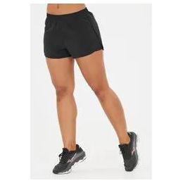 ENDURANCE ATHLECIA Shorts ATHLECIA "Eliane", Damen, Gr. 42, EURO-Gr&ouml;&szlig;en, schwarz, 92% Polyester, 8% Elasthan, unifarben, Hosen Shorts, im 2in1-Design mit 4-Wege-Stretch