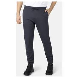 Sporthose HERO by John Medoox "JAMES Jogginghose Sportspant", Herren, Gr. M, blau (navy melange), Sweatware, 55% Polyester, 45% Baumwolle, gerade, unten schmal lang, Hosen Sporthose, Casual Sweat f&uuml;r Herren