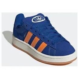Sneaker Adidas ORIGINALS "CAMPUS 00S", M&auml;dchen, Gr. 38, wei&szlig; (collegiate royal, bright orange, sanftes wei&szlig;), Leder, Synthetik, Schuhe Sneaker, f&uuml;r Kinder und Jugendliche, mit Gummilaufsohle, mit Schn&uuml;rung
