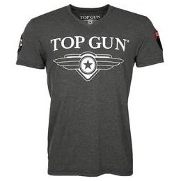 T-Shirt Top Gun "TG20191004", Damen, Gr. 54XL, grau (anthrazit), Obermaterial: 100% Baumwolle, Shirts T-Shirt
