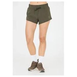 Shorts Endurance "Tarja", Damen, Gr. 44, EURO-Gr&ouml;&szlig;en, gr&uuml;n (khaki), 88% Polyester, 12% Elasthan, unifarben, kurz, Hosen Shorts, mit Quick Dry-Funktion