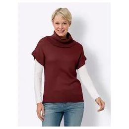 Pullunder Classic Basics "Pullunder", Damen, Gr. 46, rot (bordeaux), 100% Polyacryl, unifarben, Pullover Pullunder