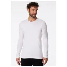 Unterhemd Schiesser "95/5", Herren, Gr. 8 (XXL), N-Gr, wei&szlig; (100, wei&szlig;), Single Jersey, Obermaterial: 95% Baumwolle, 5% Elasthan, unifarben, Rundhals, Unterhemden Unterhemd, mit Rundhalsausschnitt
