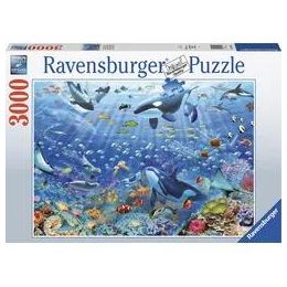 Puzzle Ravensburger "Bunter Unterwasserspa&szlig;", bunt, Puzzles, KinderB:121cm H:80cm, Pappe, Made in Germany, B:121cm H:80cm