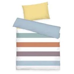 Babybettw&auml;sche Tom Tailor HOME "TWO-TONE SOLID COLORS in Gr. 100x135cm", bunt (multi color), B/L: 100cm x 135cm, 1 Stk., 1 Stk., Renforc&eacute;, B/L: 40cm x 60cm, 2 Stk., Renforc&eacute;, Obermaterial: 100% Baumwolle, Bettw&auml;sche, new bedroom, gewebtes Label