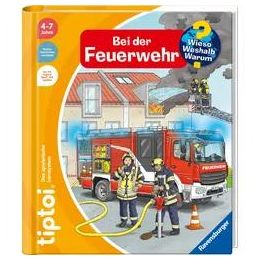 Kinderbuch Ravensburger "tiptoi Wieso? Weshalb? Warum? Bei der Feuerwehr", bunt, B&uuml;cher, Made in Europe