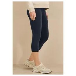 Leggings Cecil, Damen, Gr. L (42), blau (universal blau), Web, 95% Baumwolle, 5% Elasthan, unifarben, skinny fit normal, Hosen Leggings, aus Baumwolle mit Stretchanteil