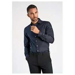 Businesshemd LINDBERGH "Technisches Hemd Modern Fit", Herren, Gr. XXL, Normalgr&ouml;&szlig;en, blau (dk navy), Obermaterial: 100% Baumwolle, Hemden