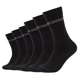 Socken Mustang "6er Pack", Damen, Gr. 39-42, schwarz, 73% Baumwolle, 23% Polyester, 2% Polyamid, 2% Elasthan, Socken Socken
