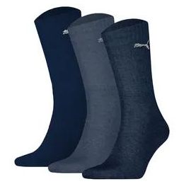 Kurzsocken Puma "Socken 3er Pack", Herren, Gr. 39-42, blau, Obermaterial: 65% Baumwolle CO. 28% Polyester PES. 5% Polyamid PA. 2% Elasthan EL., Socken